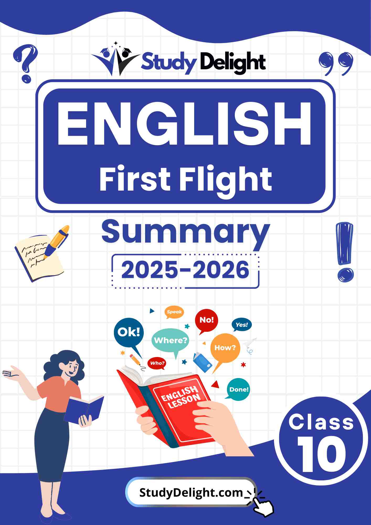 Class 10 English (First Flight) Summary 2025-2026 | Digital eBook (PDF ...