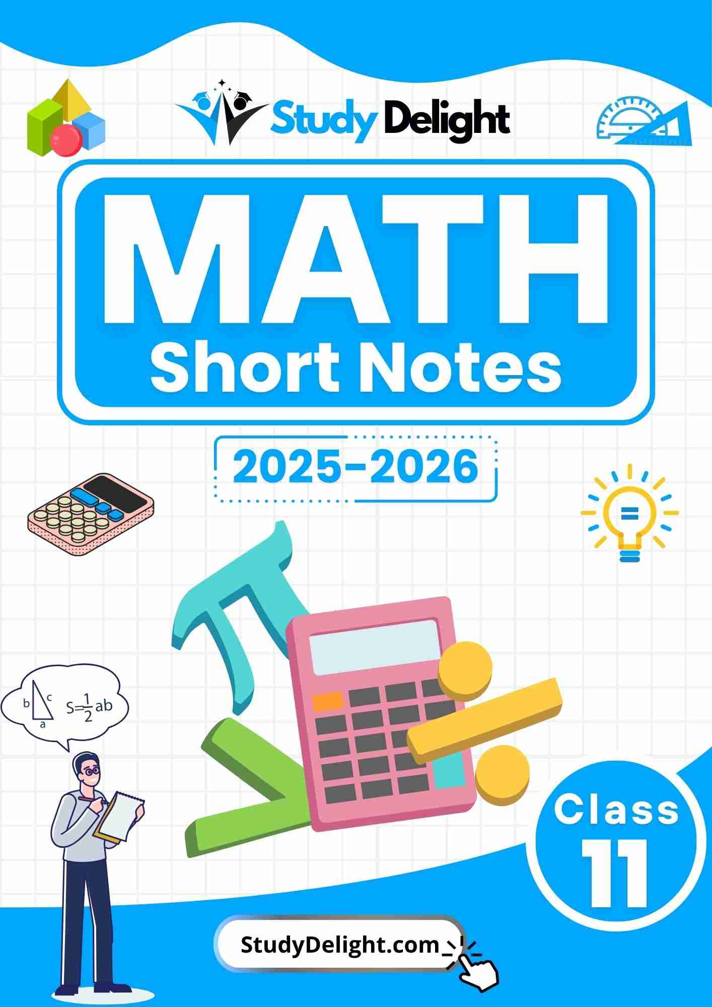 Class 11 Math Short Notes 2025-2026 | Digital eBook (PDF) - Study Delight
