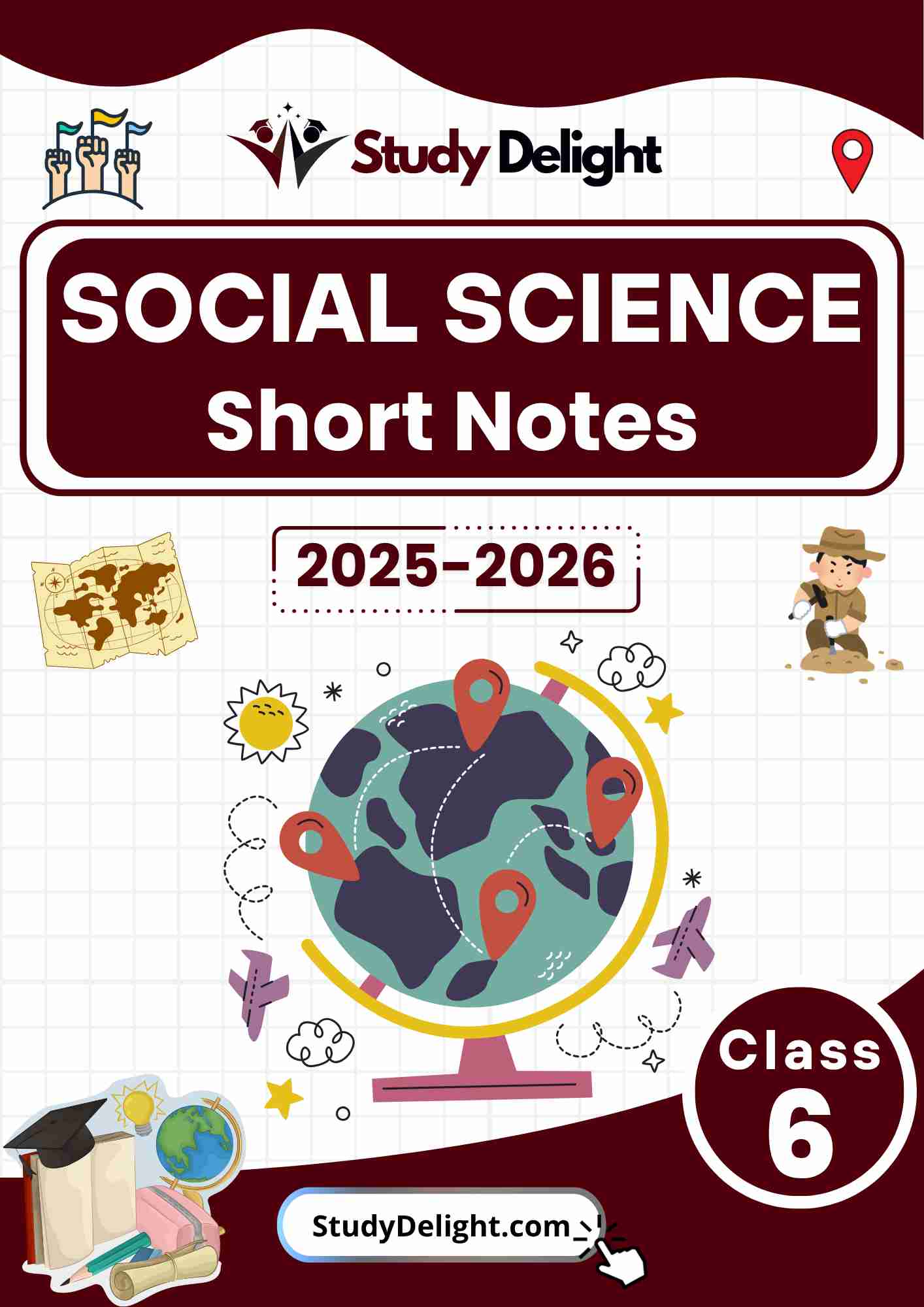 Class 6 Social Science Short Notes 2025-2026 | Digital eBook (PDF ...