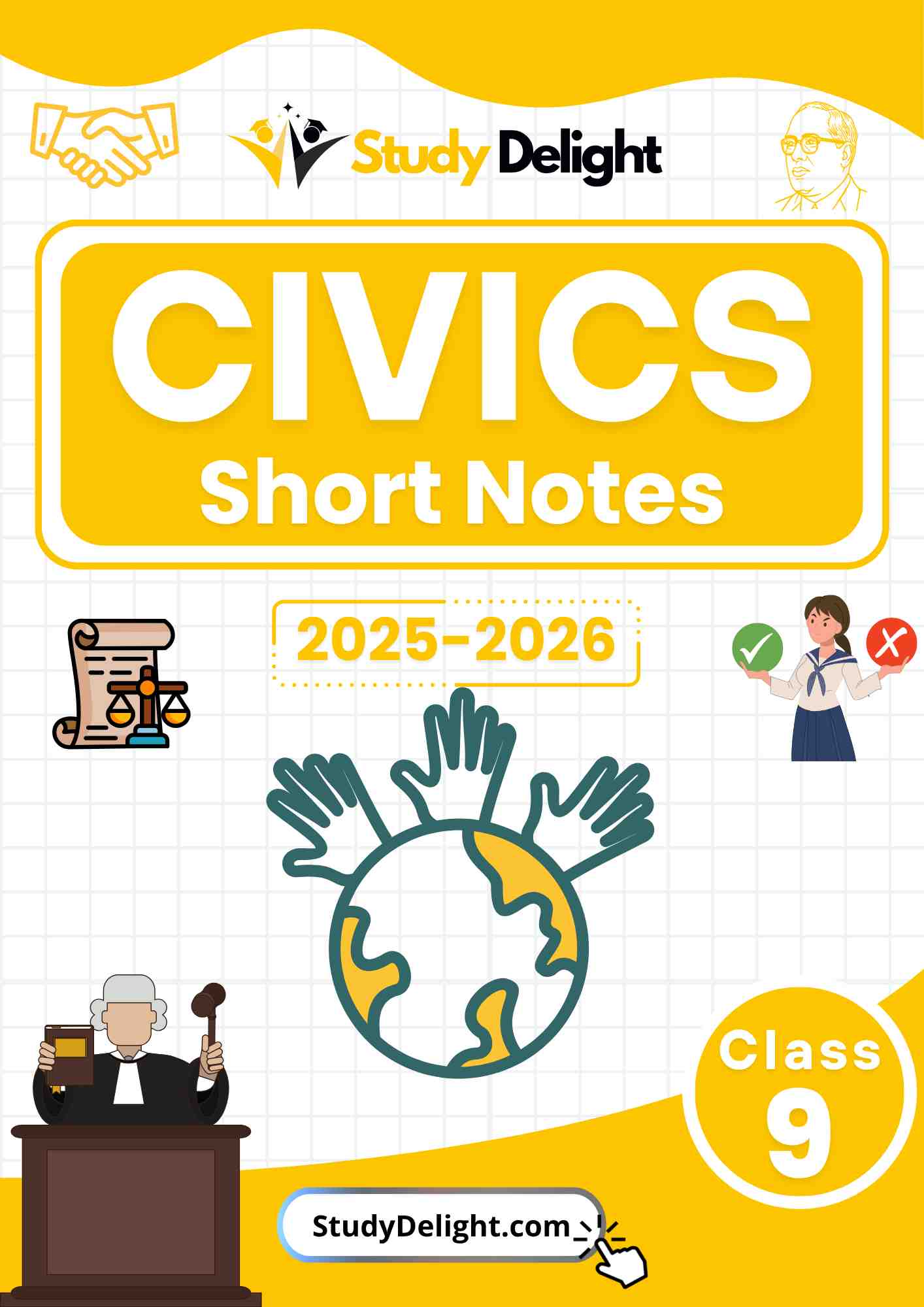 Class 9 Civics Short Notes 2025-2026 | Digital eBook (PDF) - Study Delight